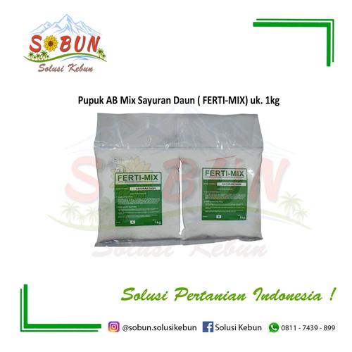 Jual PUPUK NUTRISI HIDROPONIK AB MIX merk FERTI-MIX uk.1kg ( 4L Pekatan ) - Kota Jambi - SOLUSI ...