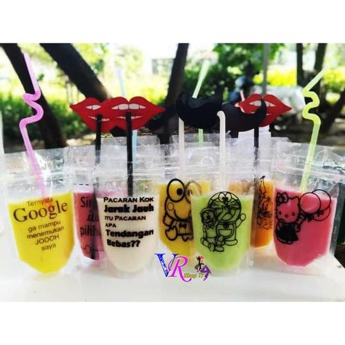 Jual PAKET STANDING POUCH SABLON UK 9X15CM / POUCH MINUMAN / PLASTIK ...