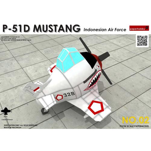 Jual DIY Miniatur Papercraft Pesawat P-51 D "MUSTANG" - Jakarta Timur ...