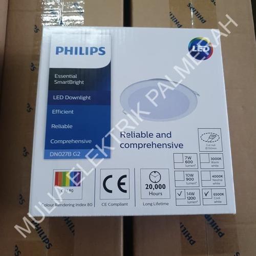 Jual LAMPU LED PANEL PHILIPS 15 WATT 6 INCH / DN 027B 15 WATT PUTIH ...