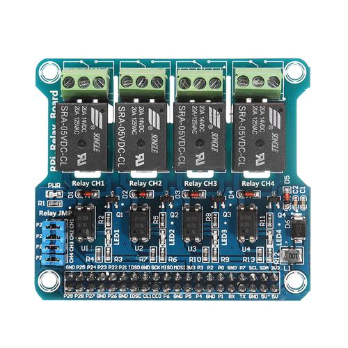 Jual 4 Channel 5A 250V AC/30V DC Compatible 40Pin Relay Board For ...