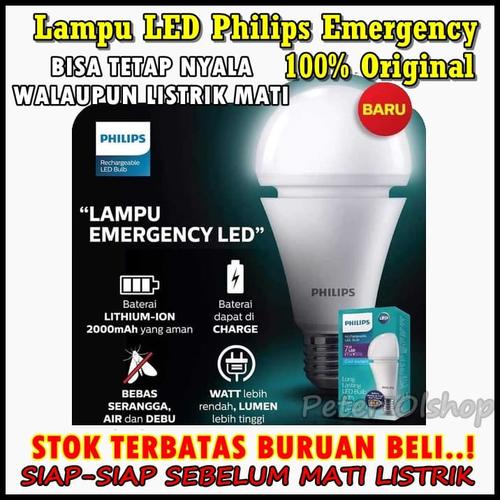 Jual Lampu LED Philips Emergency Original / Lampu Philip Anti Mati Lampu 7W - Kab. Serang ...