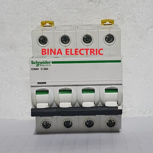 Jual MCB Schneider IC60N 20A 4P 6kA / MCB Schneider IC60N 20 Ampere 4 Phase - Jakarta Pusat ...