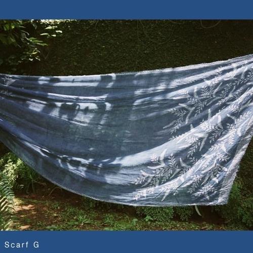 Jual KANA Goods Scarf Pashmina Kain Batik Tulis Indigo Natural Handmade ...