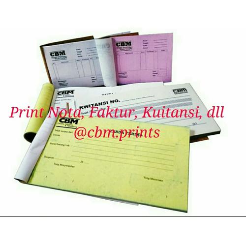 Jual Cetak Print Nota Kuitansi Faktur F/2 Rangkap 2 - Kota Denpasar ...