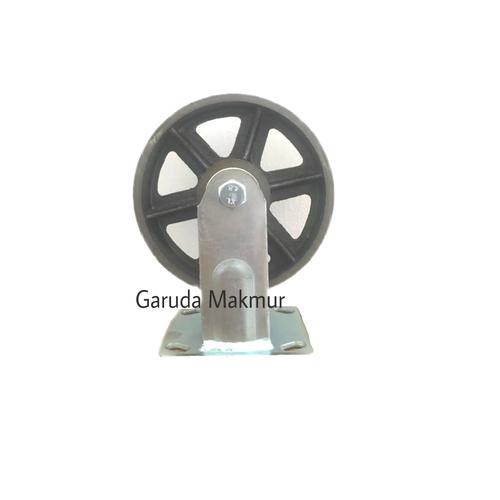 Jual roda besi heavy duty 6 in mati roda troli besi iron caster ...