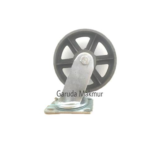 Jual roda besi heavy duty 4 in hidup roda troli besi roda iron caster ...