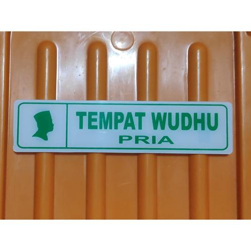 Jual Sign Label TEMPAT WUDHU PRIA - Kota Tangerang Selatan - Lio Label ...