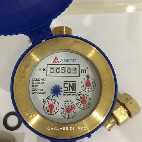 Jual Meteran air AMICO 1/2 inch / water meter amico / flow meter amico ...