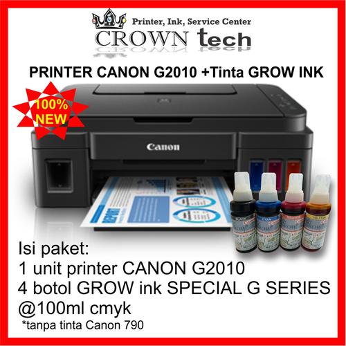 Jual PRINTER CANON G2010 ORIGINAL + TINTA GROW INK formula anti buntu - Botolan CMYK+K - Kota ...