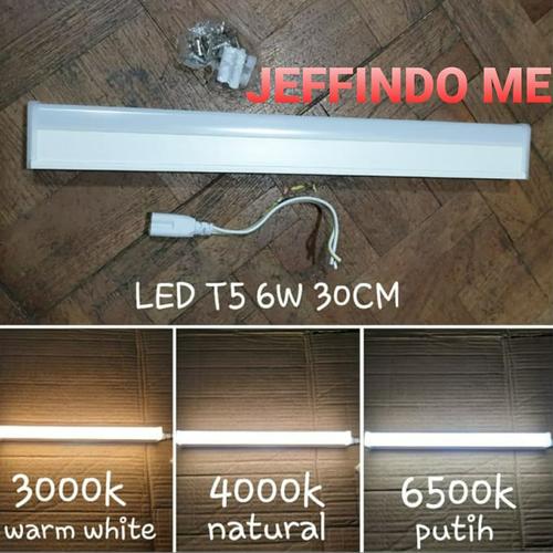 Jual lampu neon set TL led T5 6watt 30cm / led T5 tube 6w - Putih - Jakarta Pusat - Jeffindo Mas ...