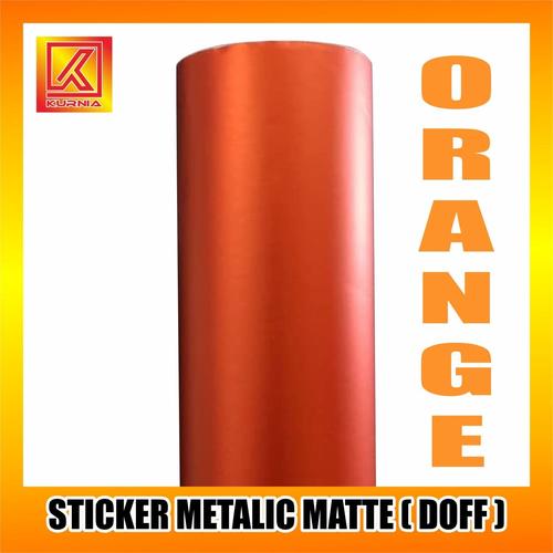 Jual STICKER METALIC MATTE ( Metalik Doff ) ORANGE - Kota Bekasi ...
