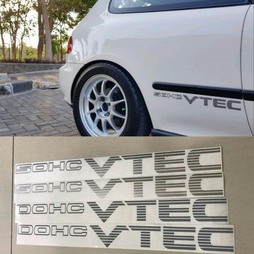 Jual sticker dohc sohc VTEC honda estilo - Putih, SOHC - Kab. Tangerang ...
