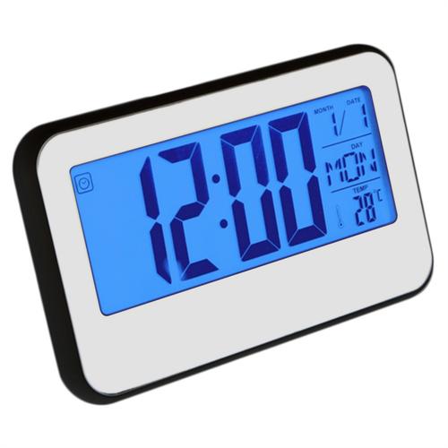 Jual LCD Display Digital Alarm Clock Sound Controlled With Thermometer ...