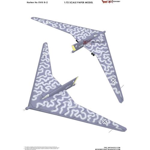 Jual DIY Papercraft-Horten Ho XVIII B-2 AIRCRAFT 1:72 - Jakarta Timur ...