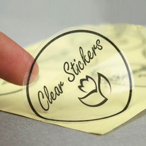 Jual Sticker transparant untuk Label kemasan bentuk bulat ukuran custom ...