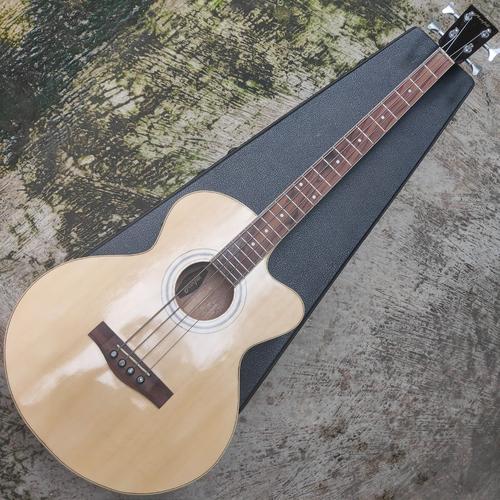 Jual Bass Akustik elektrik Marfill original 4 string warna natural ...
