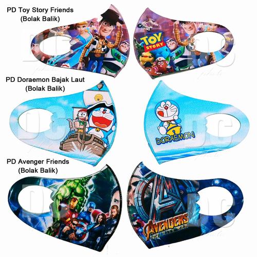 Jual Masker Anak Kecil Scuba Premium Karakter Doraemon Toy Story ...
