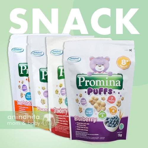 Jual PROMINA Puffs 15gr Snack Camilan Bayi MPASI Biskuit Beras ...