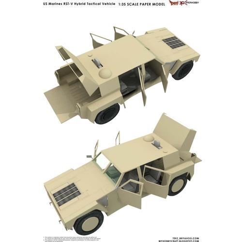 Jual DIY papercraft-US Marines RST-V Hybrid Tactical Vehicle 1:35 ...