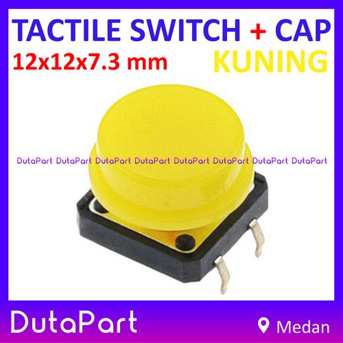 Jual Tactile Switch Push Button 12x12x7.3 mm 12x12 FREE KEY CAP PILIH ...