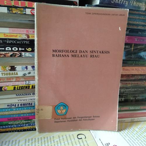Jual ORIGINAL BUKU MORFOLOGI DAN SINTAKSIS BAHASA MELAYU RIAU - Jakarta Timur - rozerbookstore ...