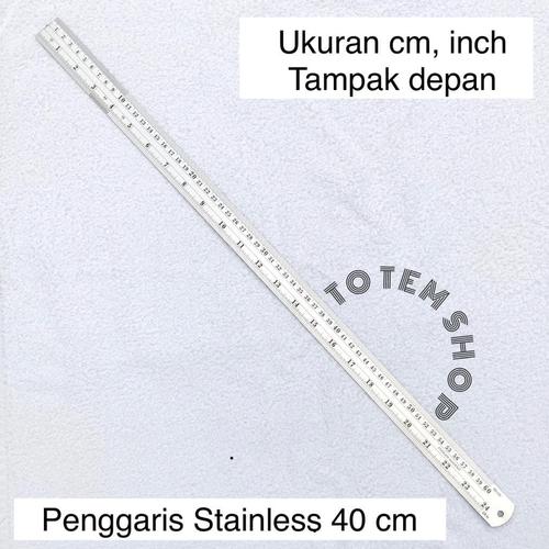 Jual PENGGARIS STAINLESS 60 CM PENGGARIS BESI 60 CM PENGGARIS STENLES ...