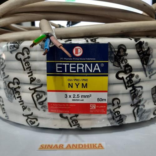 Jual Kabel Eterna Nym 3 X 2.5 Mm Permeter Kawat Tembaga Isi 3 - Jakarta Barat - Sinar Andhika ...