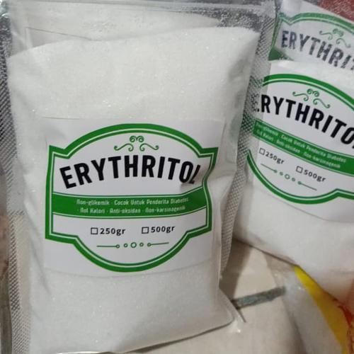 Jual ERYTHRITOL 250G GULA ALKOHOL NOL KALORI UNTUK DIET KETO DIABETES ...