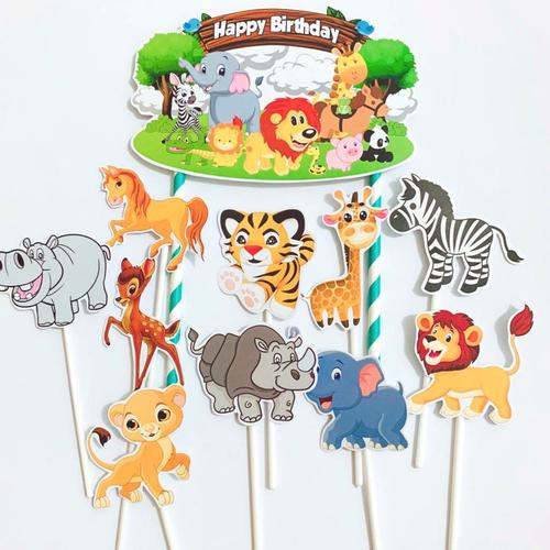 Jual Zoo Animal Topper Cake Birthday /Hiasan Kue Ulang Tahun - Jakarta ...