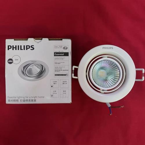 Jual 59774 Lampu Downlight LED 3w Pomeron Philips - 4000k - Kota ...