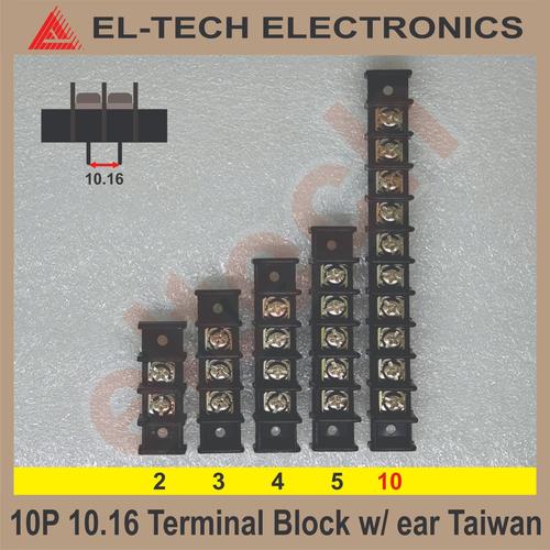 Jual 10 10P 10Pin P Pin 10.16 mm Ear Terminal Block Blok Taiwan Ada ...