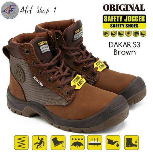 Jual Sepatu Safety Jogger Dakar Brown S3 SRC - Safety Shoes Jogger - Cokelat Muda, 38 - Jakarta ...