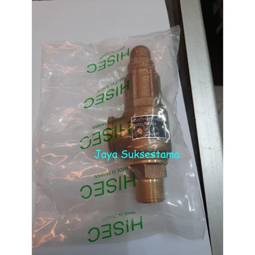 Jual HISEC Safety Valve with Lever Drat 1/2" inch 20 Kg/bar Kuningan ...