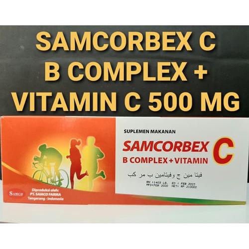 Jual VITAMIN SAMCORBEX C - VITAMIN B COMPLEX + VITAMIN C 500 MG - 1 BOX ...
