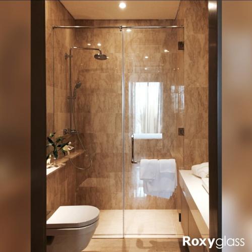 Jual Kaca Shower 2 set clear tempered 10mm + ukur + pemasangan - Kota ...