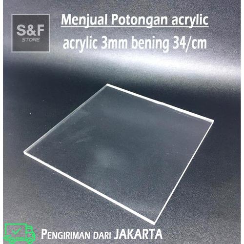 Jual AKRILIK POTONGAN 3MM BENING / ACRYLIC CUSTOM / AKRILIK LEMBARAN ...