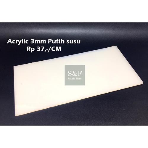 Jual AKRILIK POTONGAN 3MM PUTIH SUSU / AKRILIK LEMBARAN / AKRILIK / ACRYLIC - Jakarta Barat ...