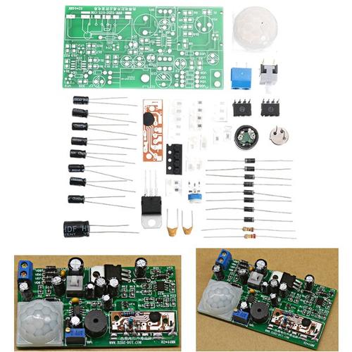 Jual 3 Sets DIY Pyroelectric Infrared Sensor Kits Anti-Theft Circuit ...