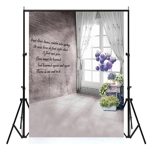 Jual 3x5FT True Love Balloon Flower Backdrop Photography Background ...