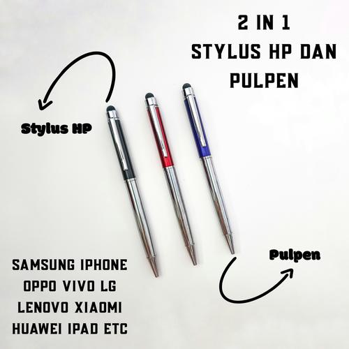 Jual 2 IN 1 Stylus dan Pulpen 108 Bisa untuk HP Samsung Oppo Vivo ...