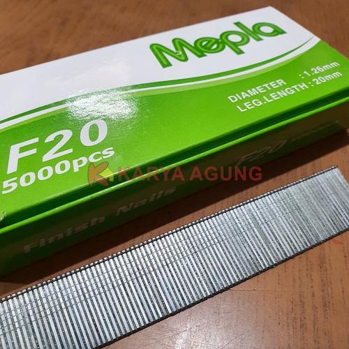 Jual Mata / Isi Paku Tembak Angin MEPLA F20 20 mm / Air Nailer Finish ...