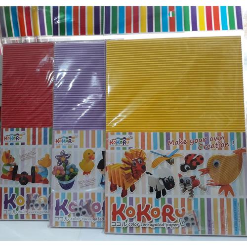 Jual Kertas Kokoru A4 (Color Corrugated Paper) - hachiro/gelap - Kota ...