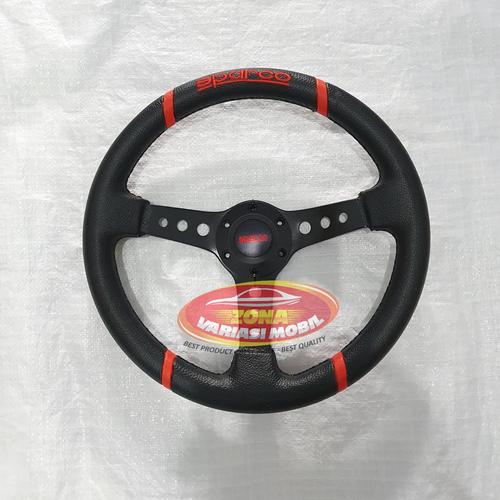 Jual Stir Steer Racing Mobil Momo 14 inch Palang 3 Spar Co Hitam List ...