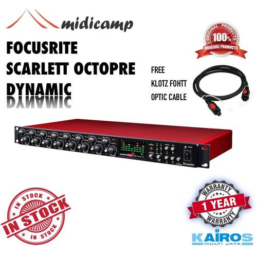 Promo Focusrite Scarlett Octopre Dynamic 8 Ch Mic ADAT Preamp dan ...