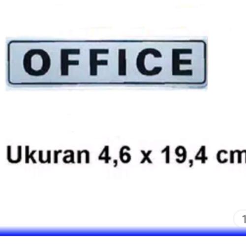 Jual akrilik sign board gambar tanda office kantor nama ruang - Kota ...