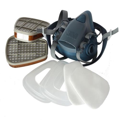 Jual 3M Reusable Respirator 7502 with 3M 5N11 N95 Pre-Filter - Complete ...