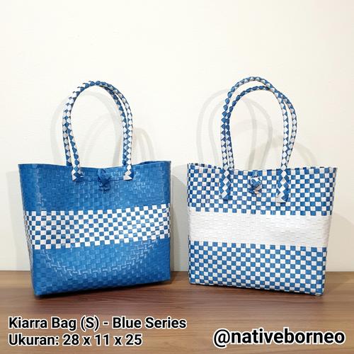 Promo Kiarra Bag SMALL - Blue Series, Tas Anyam Plastik, Tas Anyaman ...