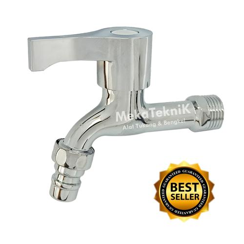 Jual KERAN AIR TEMBOK ENGKOL BESI CHROME STAINLESS / KRAN AIR TAMAN ...