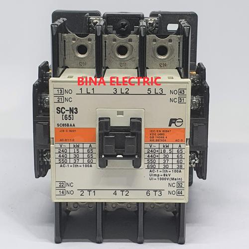 Jual Magnetic Contactor Fuji SC-N3 3P 100A / Kontaktor Fuji SCN3 SCN-3 100A - Jakarta Pusat ...